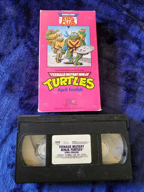 TEENAGE MUTANT NINJA TURTLES April Foolish VHS 1990 Burger King Kids ...