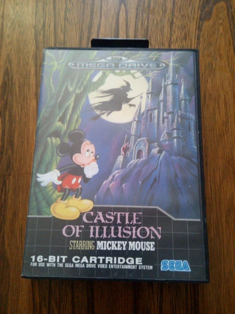 CASTLE OF ILLUSION Starring Mickey Mouse 16-Bit Cartridge Sega Mega ...