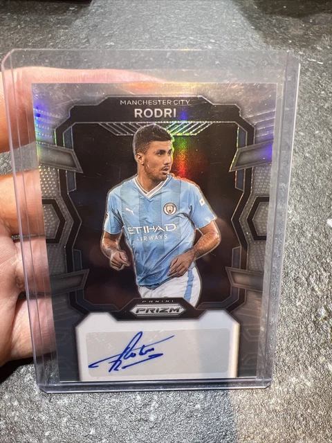 2023-24 PANINI PRIZM Premier League Rodri Autograph 18/25 Silver ...