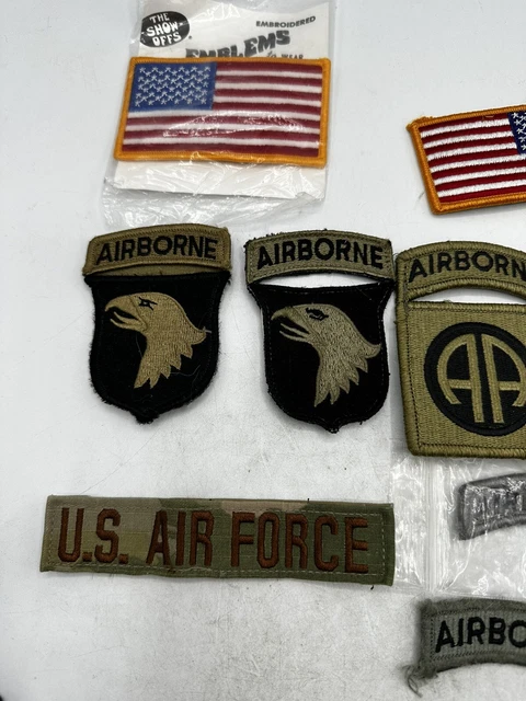 10 Patch Lot Military Flag Patches Army Ocp Ucp Usa Uk Hook And Loop Airborne £14 89 Picclick Uk