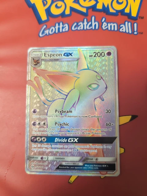POKÉMON TCG ESPEON GX Base Sole e Luna 152/149 Arcobaleno Segreto Raro NM Condizioni EUR 0,80 ...