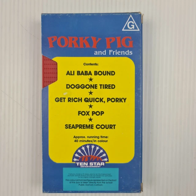 PORKY PIG AND Friends VHS Tape - Ten Star Entertainment - TRACKED POST ...