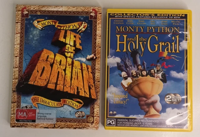 MONTY PYTHON X2 DVD Life Of Brian & Holy Grail Collectors Immaculate ...