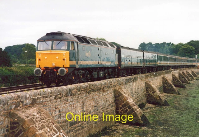 RAILWAY PHOTO 6X4 Class 47 47815 FGW Passenger Train Starcross 12/8/00 ...