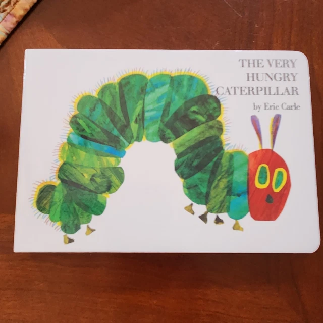 THE VERY HUNGRY Caterpillar Board Book Eric Carle Mini Children's Book ...