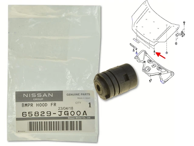 MOTORHAUBE GUMMIPUFFER 65829-JG00A für Nissan X-Trail T31 07-14 T32 14 ...