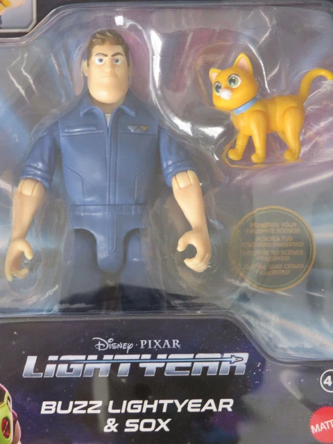 MATTEL DISNEY PIXAR'S Lightyear Buzz Lightyear & Sox Action Figures $27 ...
