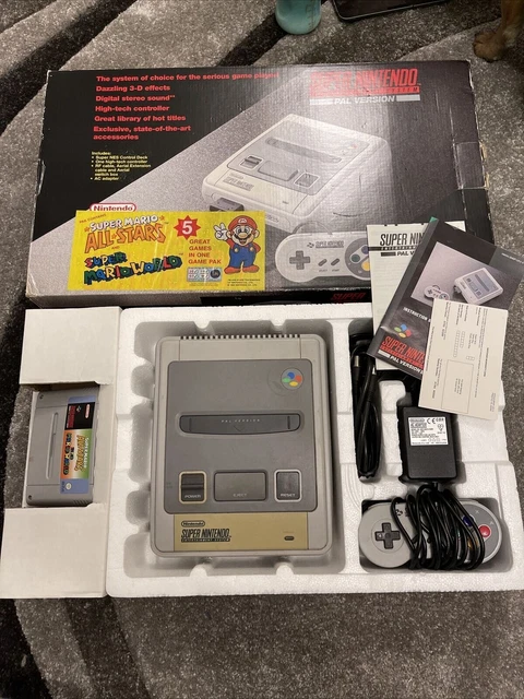 SUPER MARIO ALL-STARS & WORLD SNES CONSOLE NINTENDO PAL - 5 Pak - Rare ...