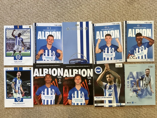 BUNDLE MATCHDAY MAGAZINES Brighton Hove Albion Programmes x 10 - Mint ...
