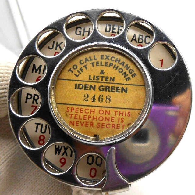VINTAGE BAKELITE GPO TELEPHONE DIAL No 12 £25.00 - PicClick UK