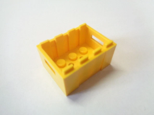 LEGO CONTAINER, CRATE 3 x 4 x 1 2/3 with Handholds (30150) Jaune Yellow ...