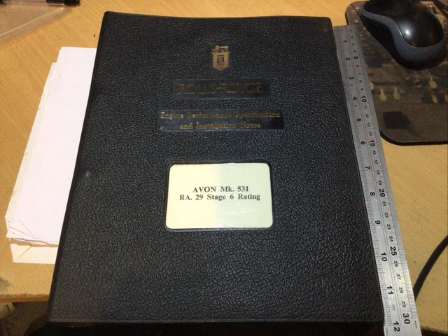 ROLLS-ROYCE RA29 AVON Mk 531 Engine Performance Specification ...