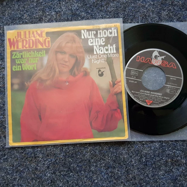 JULIANE WERDING - Nur noch eine Nacht 7'' Single EUR 21,03 - PicClick FR