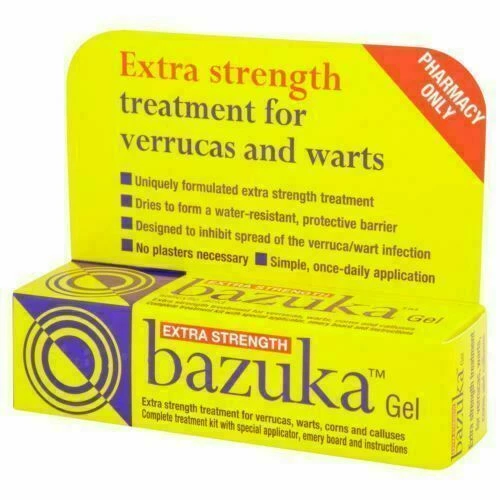 BAZUKA EXTRA STRENGTH Treatment for Verrucas and Warts - 5g EUR 9,76 ...