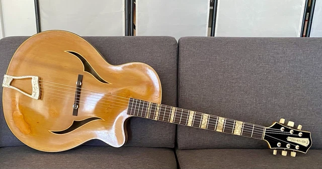 THE ARISTONE BESSON archtop acoustic guitar. Rare and vintage. Jack ...