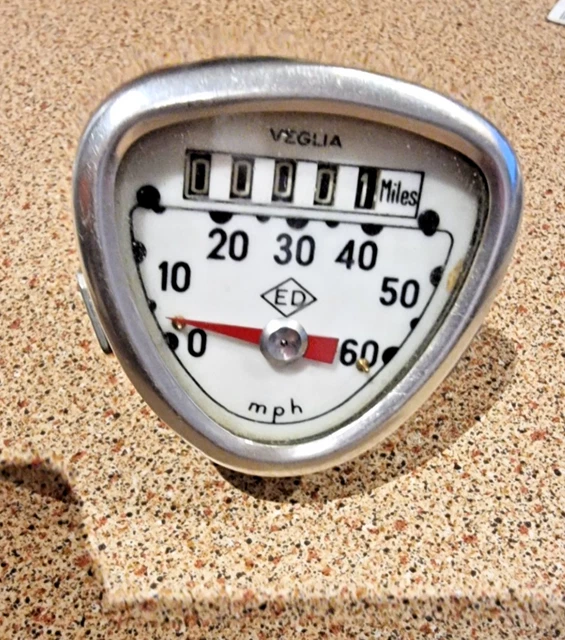 VINTAGE VEGLIA Speedometer Classic Moped Mobylette ,60 mph £26.70 ...