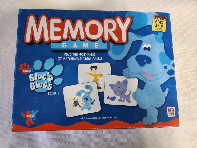 BLUES CLUES MEMORY Matching Game Nick Jr par Milton Bradley EUR 7,74 ...
