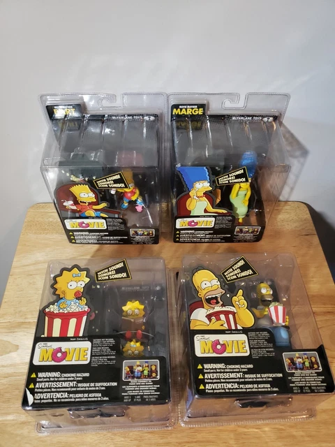 THE SIMPSONS MOVIE Mayhem Action Figures Complete Set Of 4 New ...