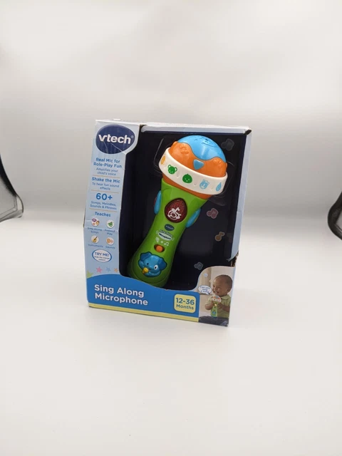 VTECH SING ALONG Microphone for Kids with Amplified Voice Effect 12-36 ...
