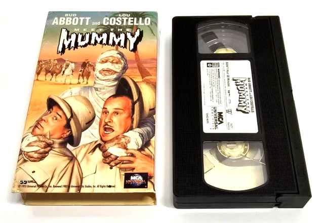 ABBOTT AND COSTELLO Meet The Mummy VHS 1993 MCA Universal £9.62 ...