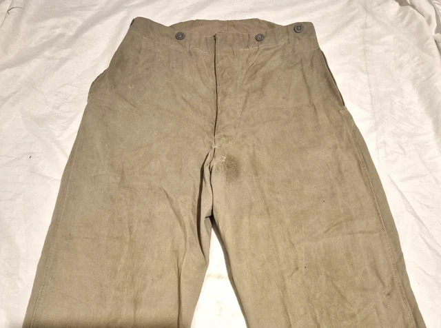 ORIGINAL WW2 RAF Royal Air Force Airmen Khaki Drill Trousers 1942 North ...
