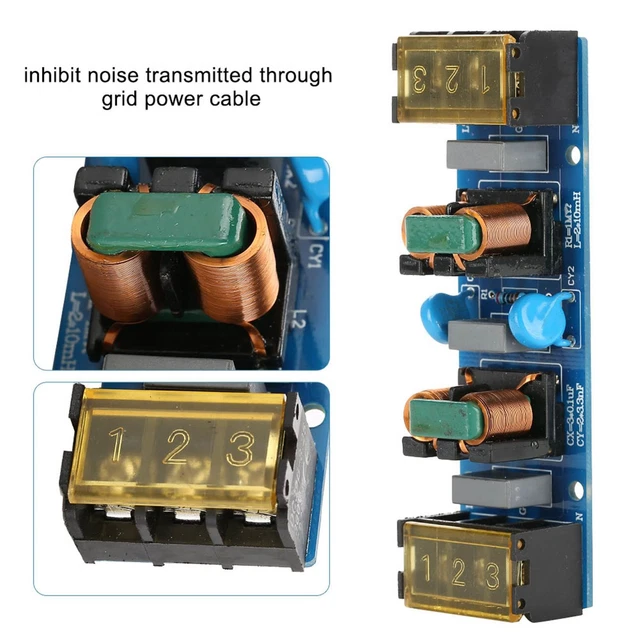 EMI HIGH FREQUENCY Two Stage Power Low Pass Filter Board For Power ...