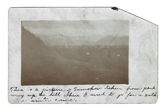 SAMOKOV, SOFIA, BULGARIA, Aerial View Taken from Park 1914 Real Photo ...