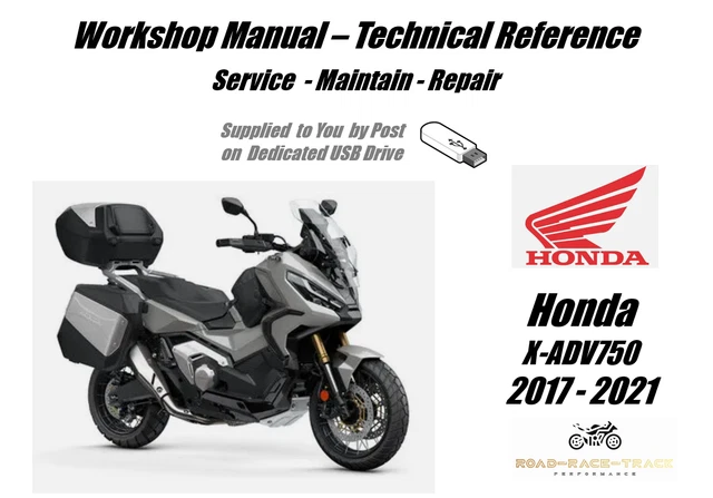 HONDA X-ADV750 X ADV XADV 750 Service Repair Workshop Manual USB 2017 ...