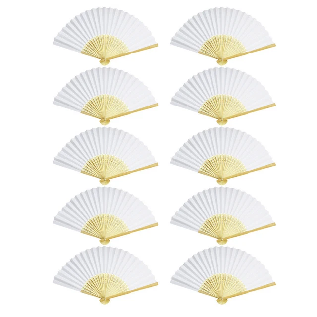 10 PCS ÉVENTAIL De Coloriage Peinture Enfant Vierge Papier Bricolage ...