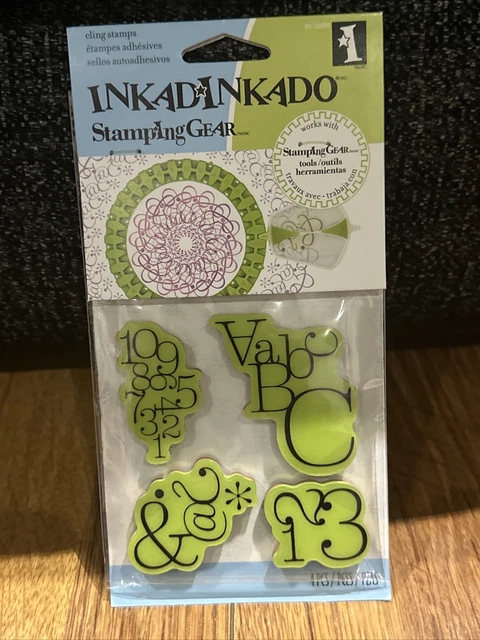 INKADINKADO CLEAR AND CLING STAMPS, Typographic Cardmaking 65-32008 £8. ...