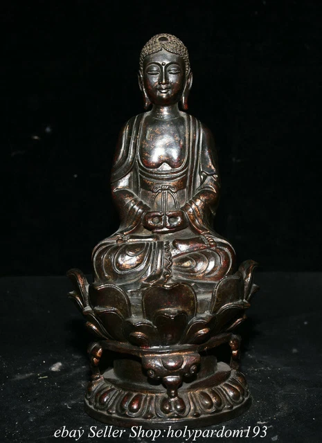 10& OLD TIBET Tibetan Bronze Shakyamuni Amitabha Buddha Statue Sculpture $310.00 - PicClick AU