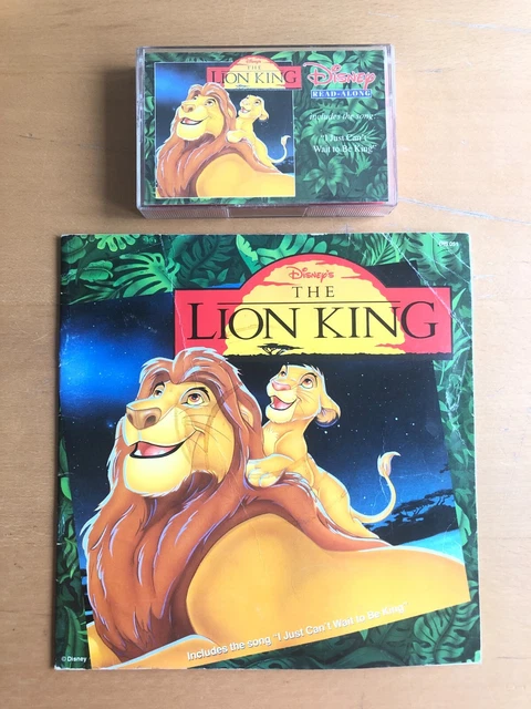 DISNEY THE LION King Read Along Collection Cassette Tape & Book 1994 (2 ...