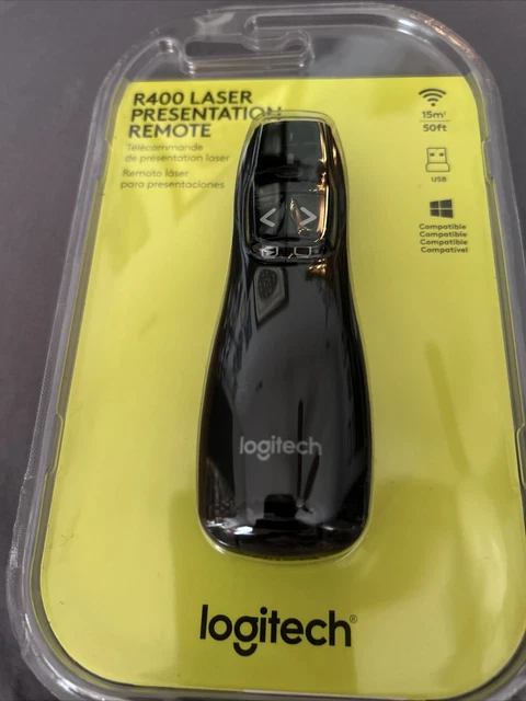 LOGITECH WIRELESS PRESENTER R400, Wireless Presentation Remote Clicker ...