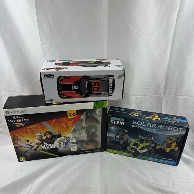 XBOX 360 DISNEY Infinity 3.0 Star Wars STEM Solar Robot & RC Car Bundle ...