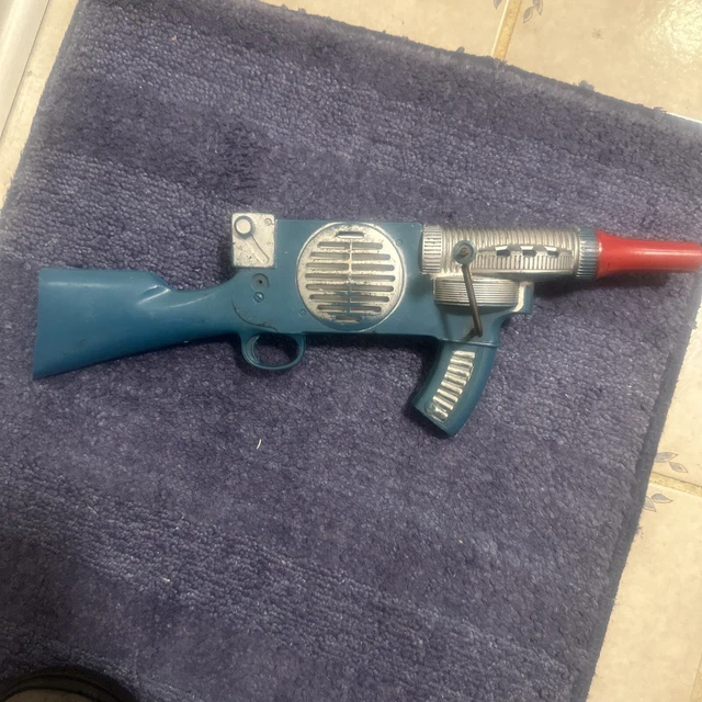 VINTAGE MARX AIRBORNE Commando Machine Gun (Hand Crank Works) £22.42 ...