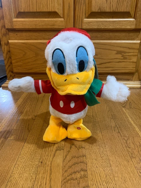 GEMMY DISNEY ANIMATED Donald Duck Side Stepper 11” Plush Christmas 2024 ...