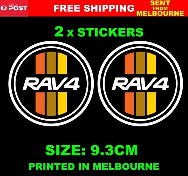 RETRO TOYOTA RAV4 Sticker X 2 JDM Vintage Toyota stickers, $7.45 ...