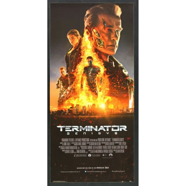AFFICHE TERMINATOR GENISYS Arnold Schwarzenegger Emilia Clarke Taylor ...
