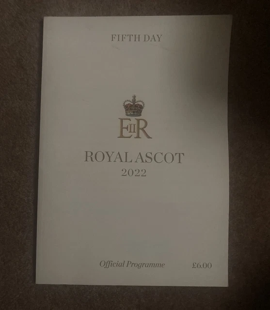 *RARE* LARGE ROYAL Ascot 2022 Day 5 Race Card £2.99 - PicClick UK