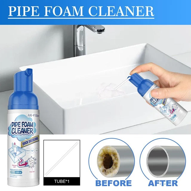 DRAIN CLEANING FOAM Sink and Drainage Cleaner Pipe Dredge Deodorant ...