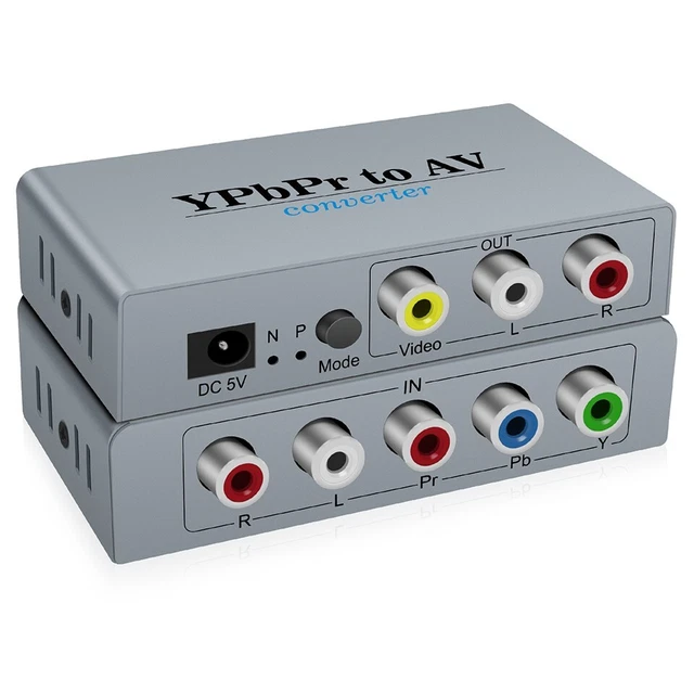 YPBPR TO AV conversion line Ypbpr component RGB+R/L audio to Av ...