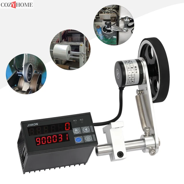 METER COUNTER ROTARY Encoder Wheel Roll Digital Electronic Length ...