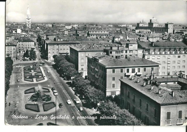 EM 197 1961 MODENA Largo Garibaldi e panorama parz.- viagg Ed.Fotocelere Torino EUR 9,00 ...