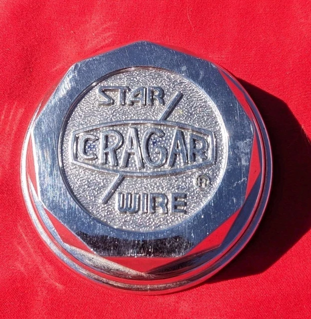VINTAGE CRAGAR STAR Wire Wheel Center Cap Nice USED Condition hubcap ...