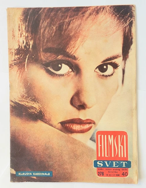 VINTAGE MAGAZINE FILM World 1960 Cover Claudia Cardinale Movie , edit ...
