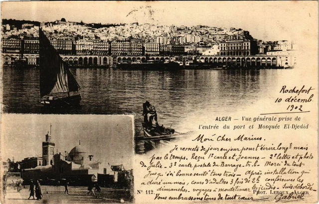 CPA AK ALGÉRIE-ALGER-VUE générale prise de l'Entree du port (238890) EUR 5,99 - PicClick FR