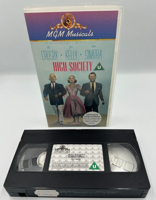 HIGH SOCIETY VHS Tape Excellent Condition Frank Sinatra Bing Crosby £0. ...