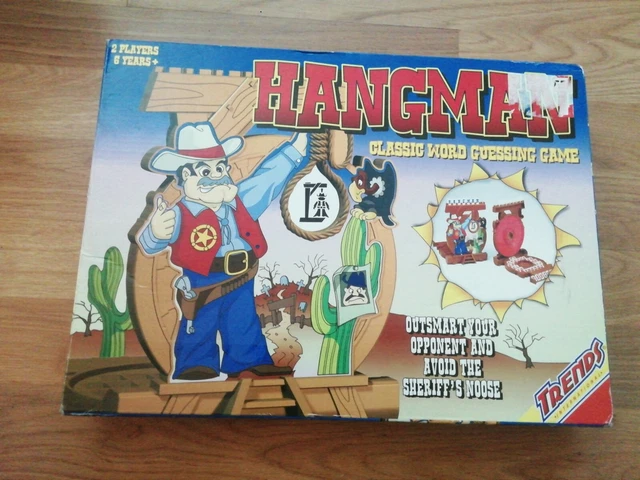 Rare Vintage Hangman Classic Word Guessing Game Trends International