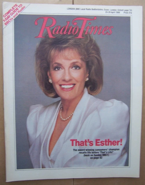 RADIO TIMES/1988/THAT'S LIFE/ESTHER Rantzen/David Burke/Terry Wogan ...