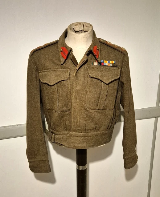 ORIGINAL WW2 BRITISH Army General Staff Colonel Officer Battledress ...